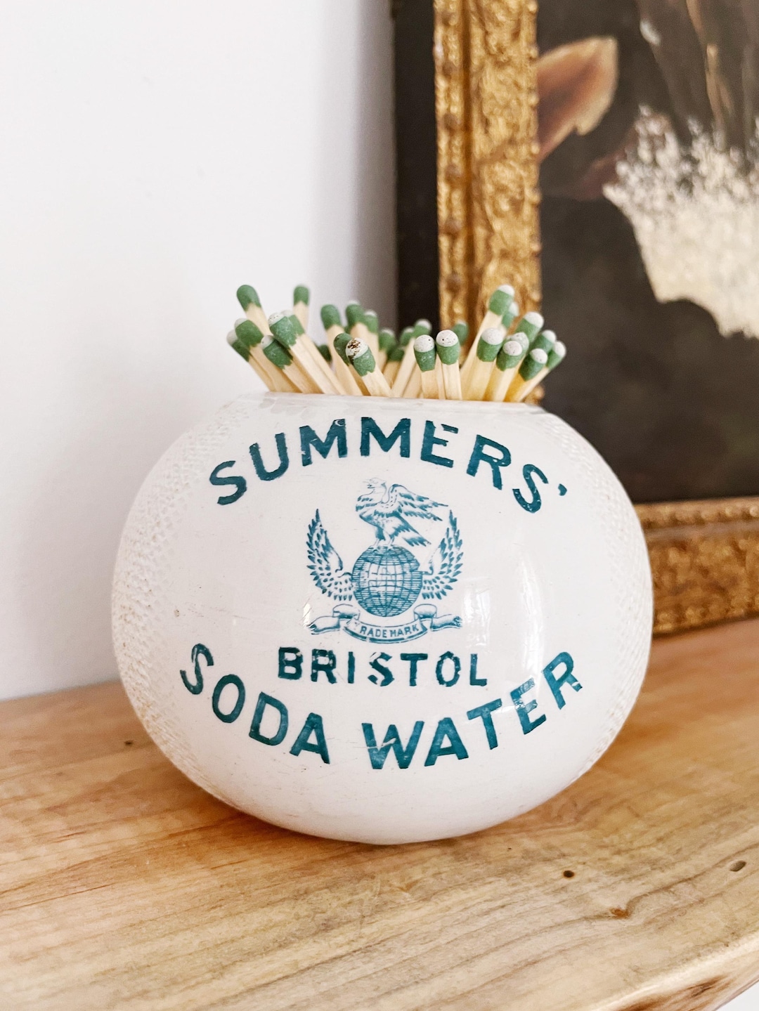 Antique English Soda Water Advertising Match Striker - Etsy