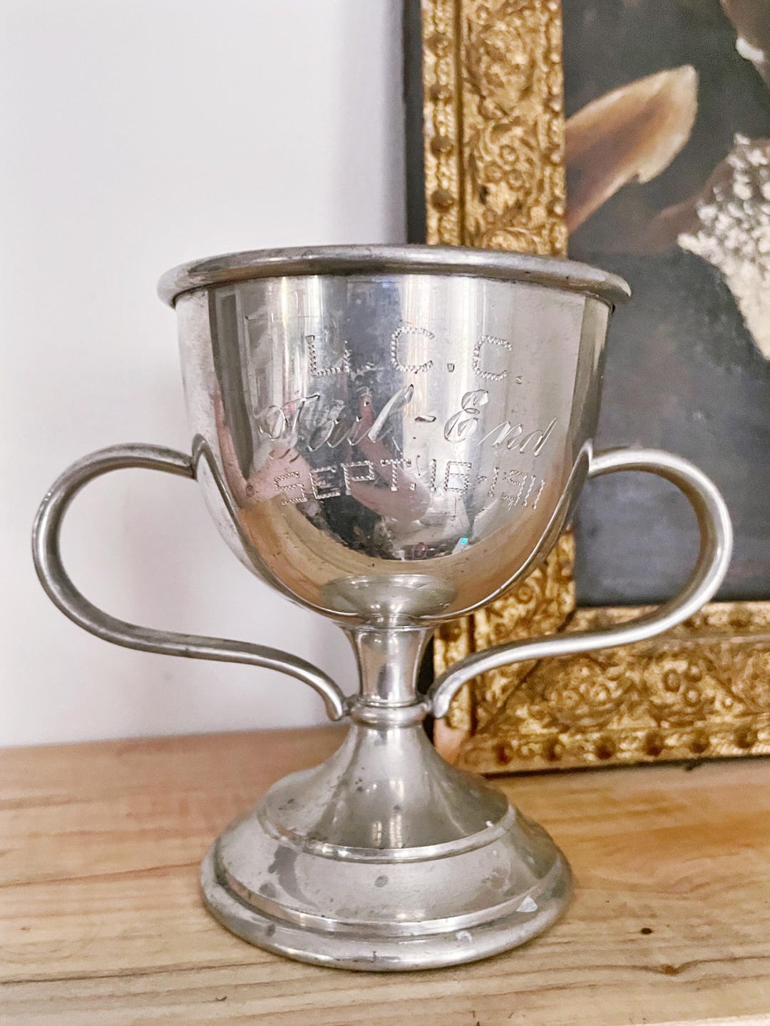Antique 1915 Silver Plated Canoe Trophy - Etsy