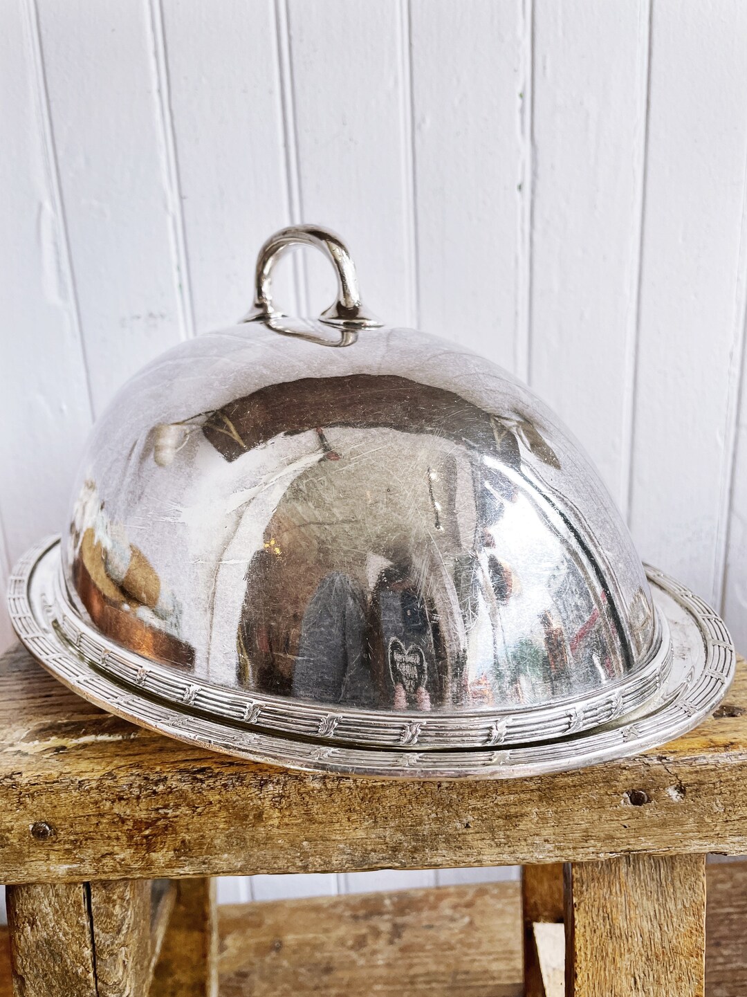 Antique Silver Dome and Tray From Fall River Line Steamship Providence ...