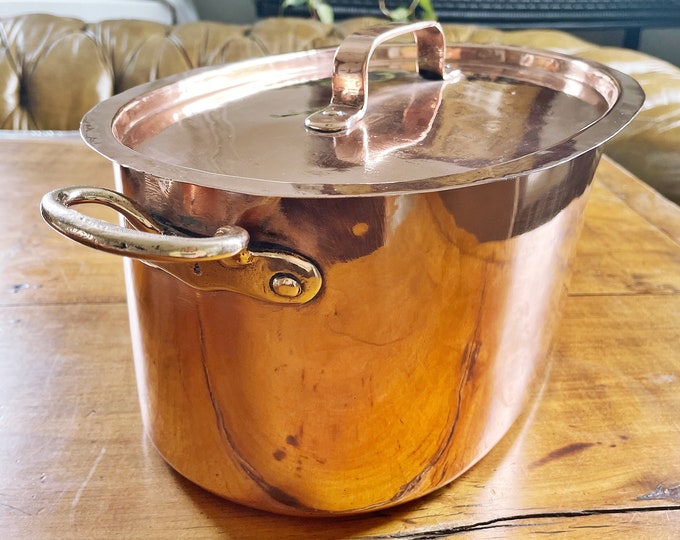 Antique French Copper Daubiere Pan With Lid - Etsy