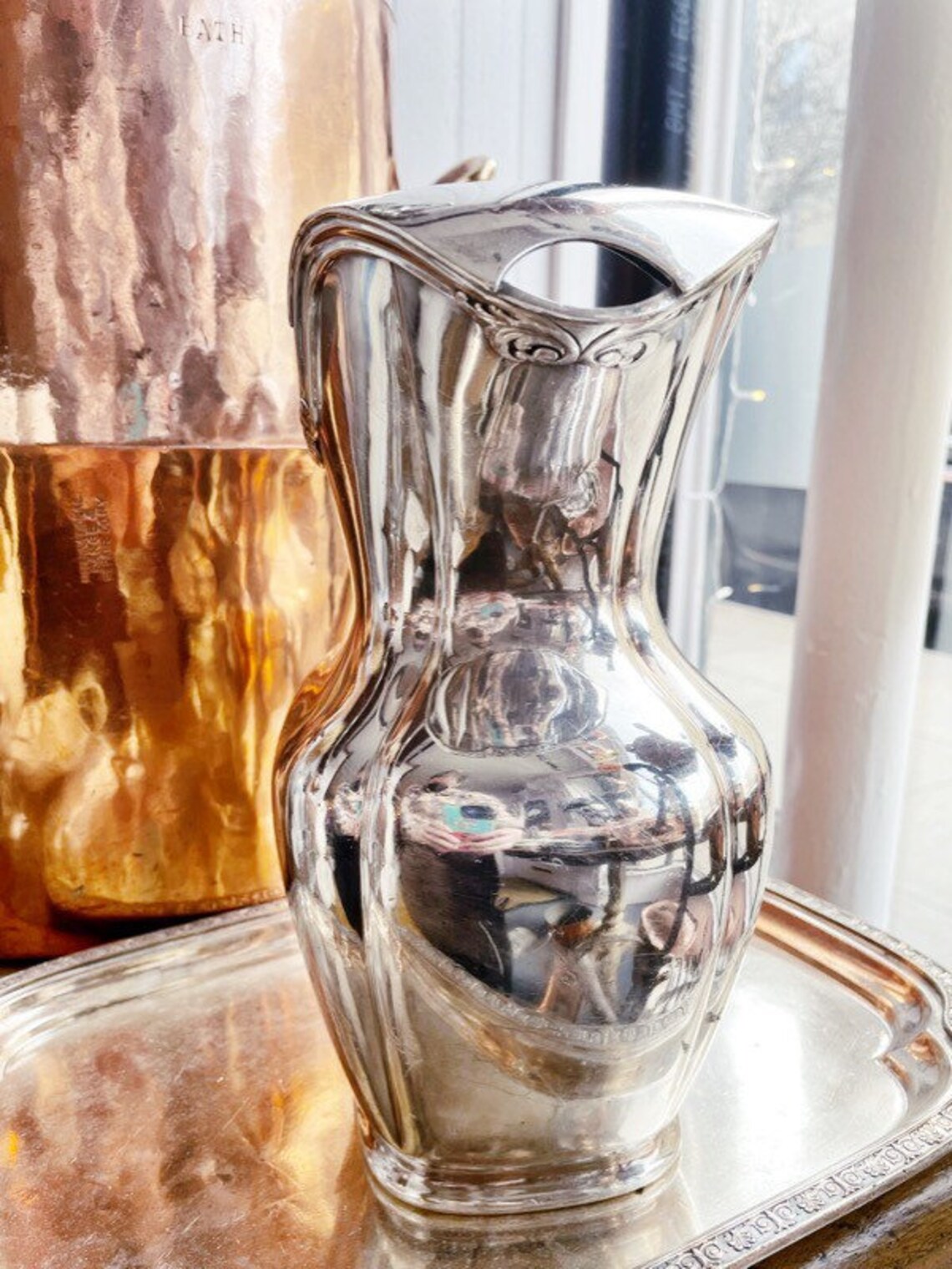 Antique Silver Water Pitcher From Hotel Brewster in Boston - Etsy