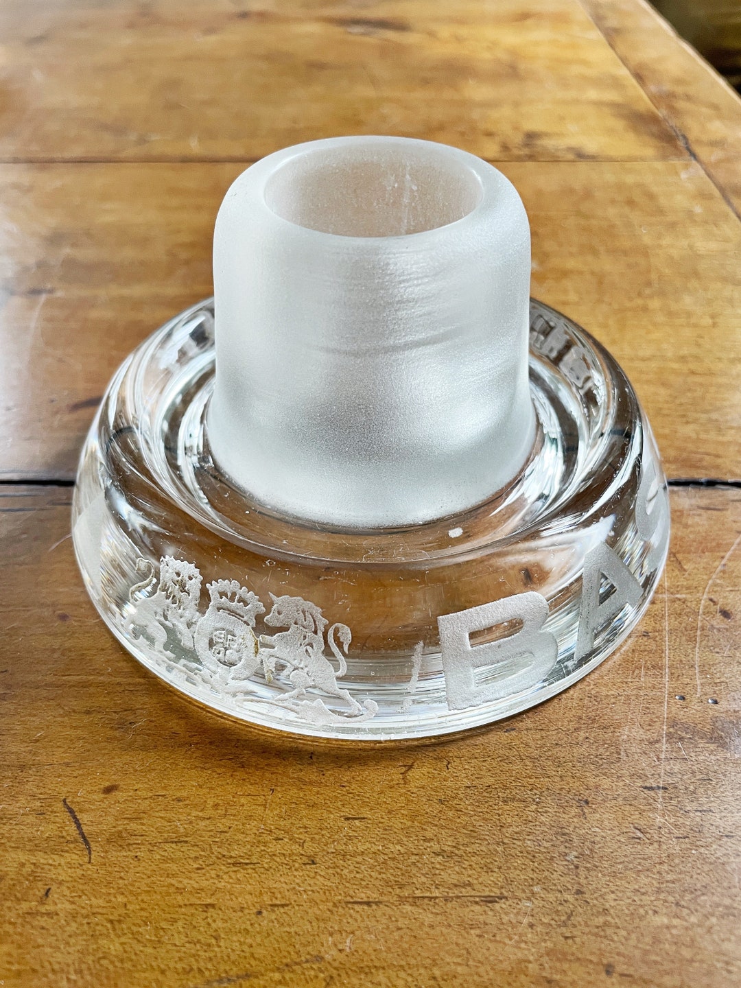 Antique English Glass Bass Beer Advertising Match Striker - Etsy