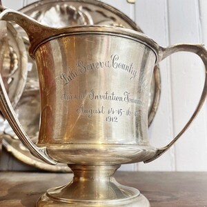 1912 Sterling Silver Golf Trophy Cup - Etsy