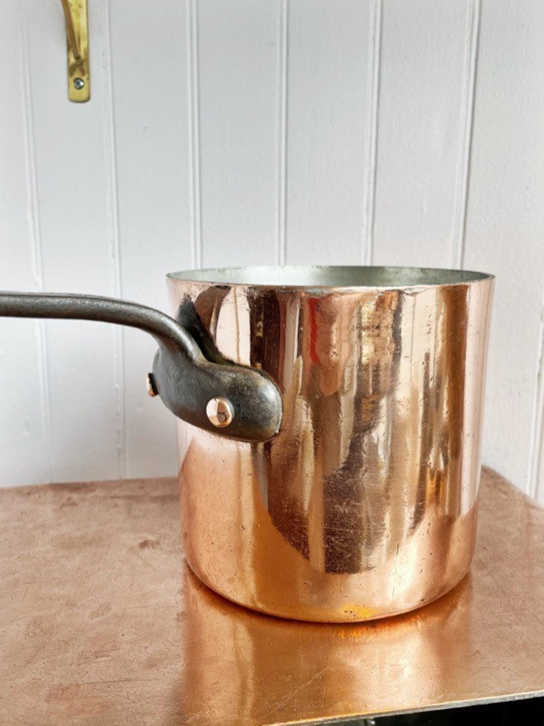 Antique B&O Railroad Copper Pot - Etsy
