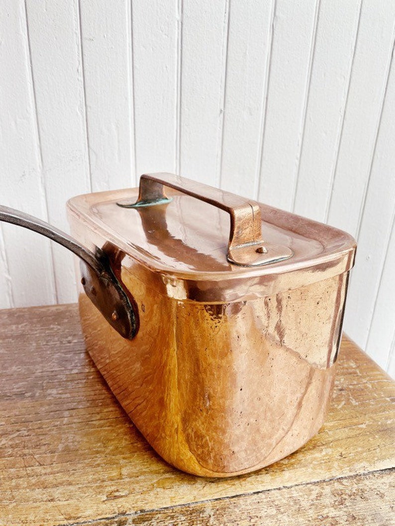 Antique French Copper Daubiere Pan With Lid - Etsy