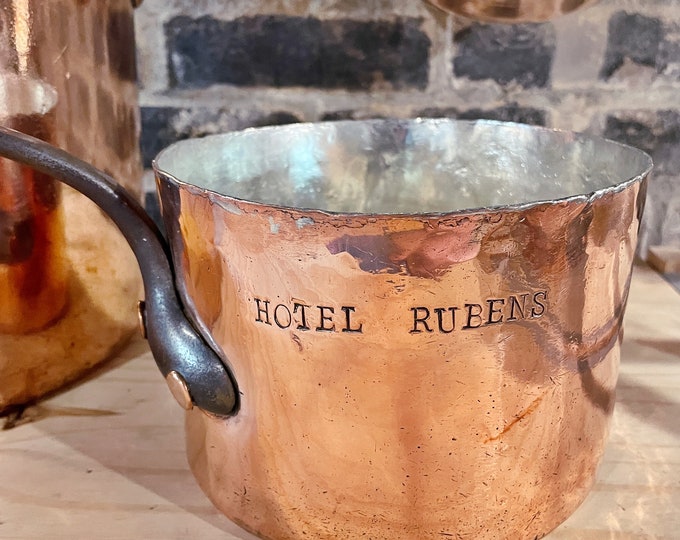 Antique Copper Pot From Hotel Rubens in London - Etsy