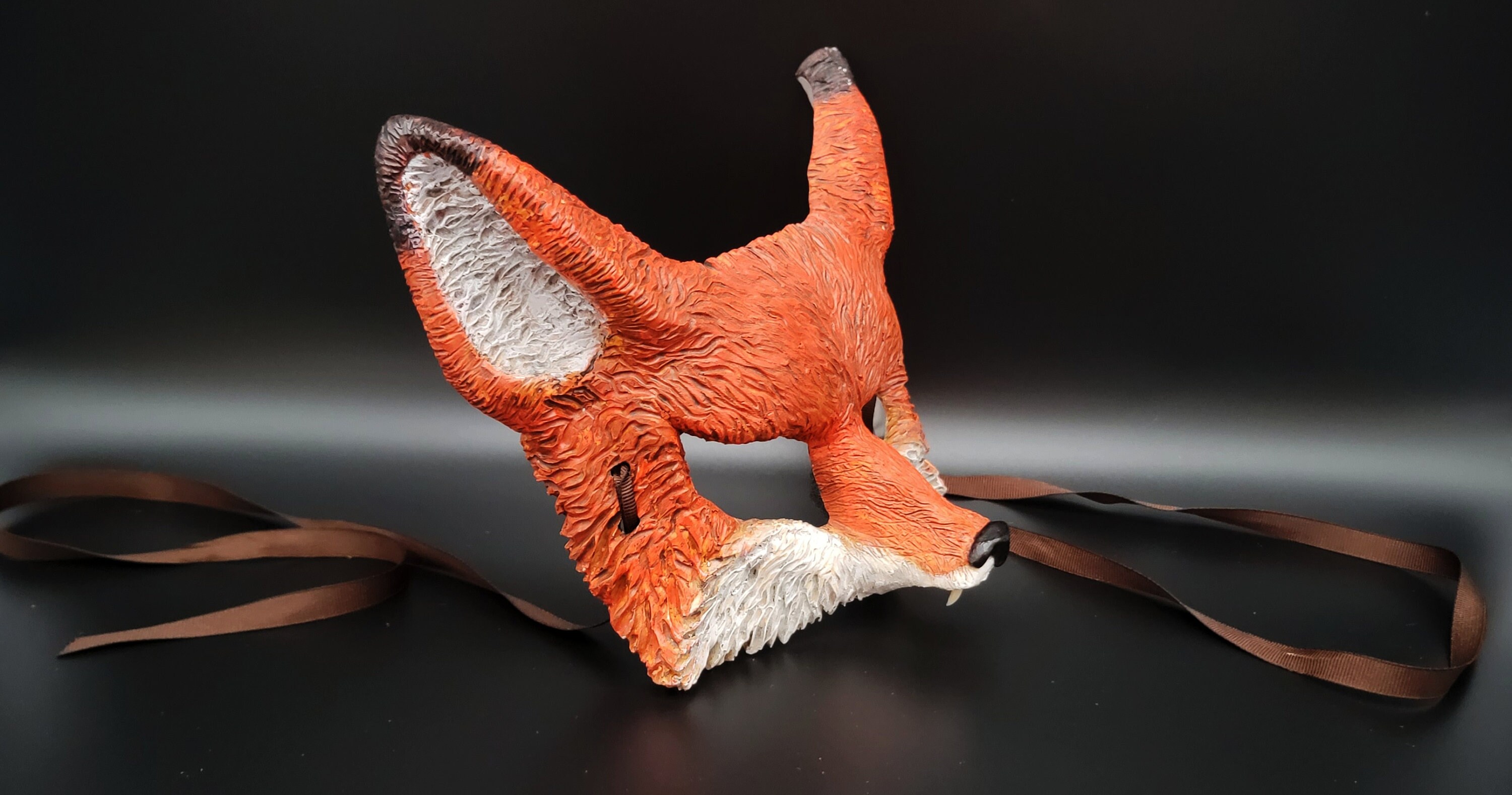 Fox Mask, Masquerade Mask, Theater Mask, Half Mask, Halloween Mask - Etsy