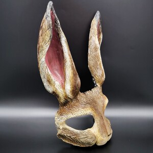 Rabbit Mask, Hare Mask, Bunny Mask, Masquerade Mask, Theater Mask, Half ...