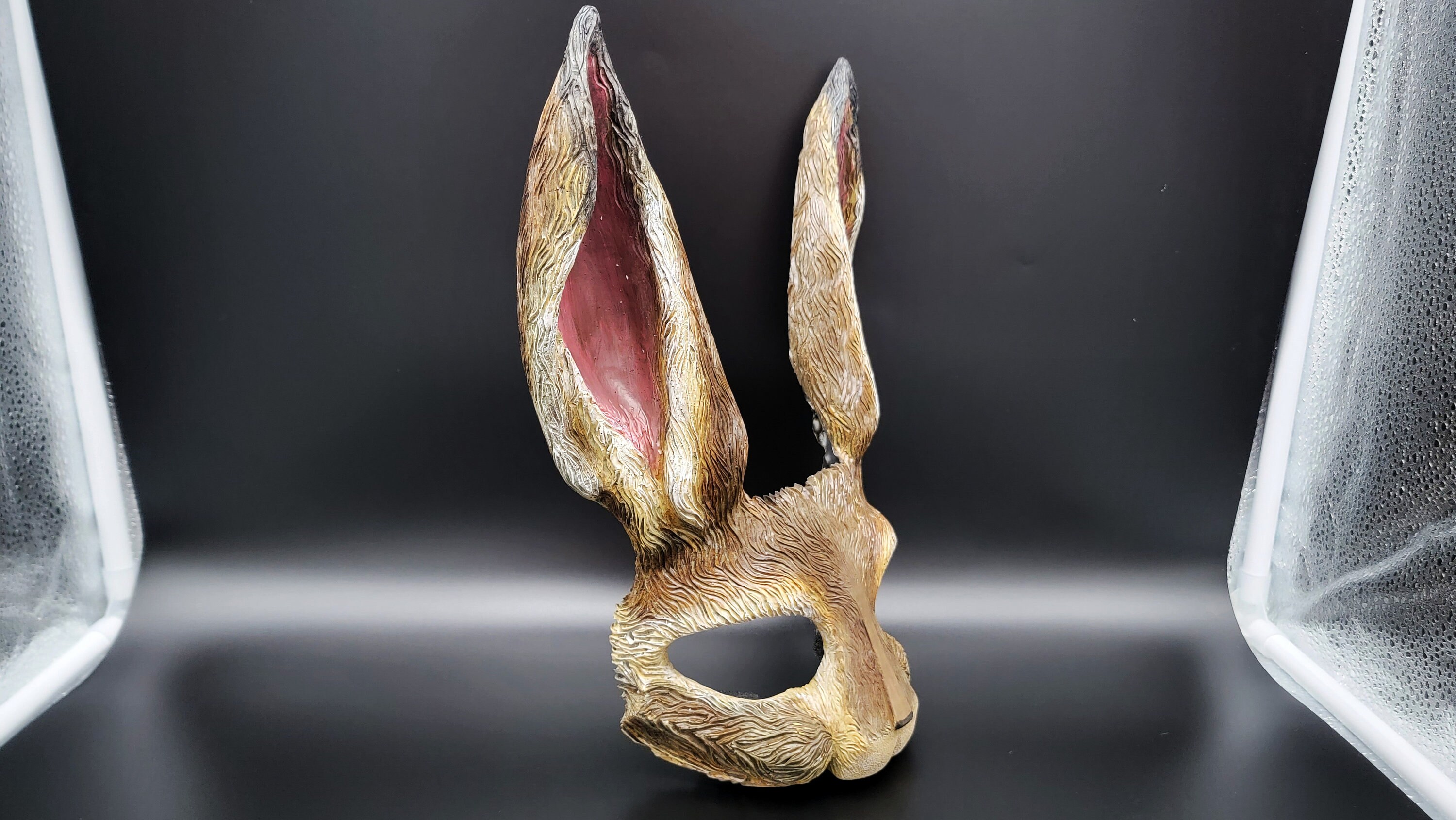 Rabbit Mask, Hare Mask, Bunny Mask, Masquerade Mask, Theater Mask, Half ...