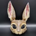 Rabbit Mask, Hare Mask, Bunny Mask, Masquerade Mask, Theater Mask, Half ...