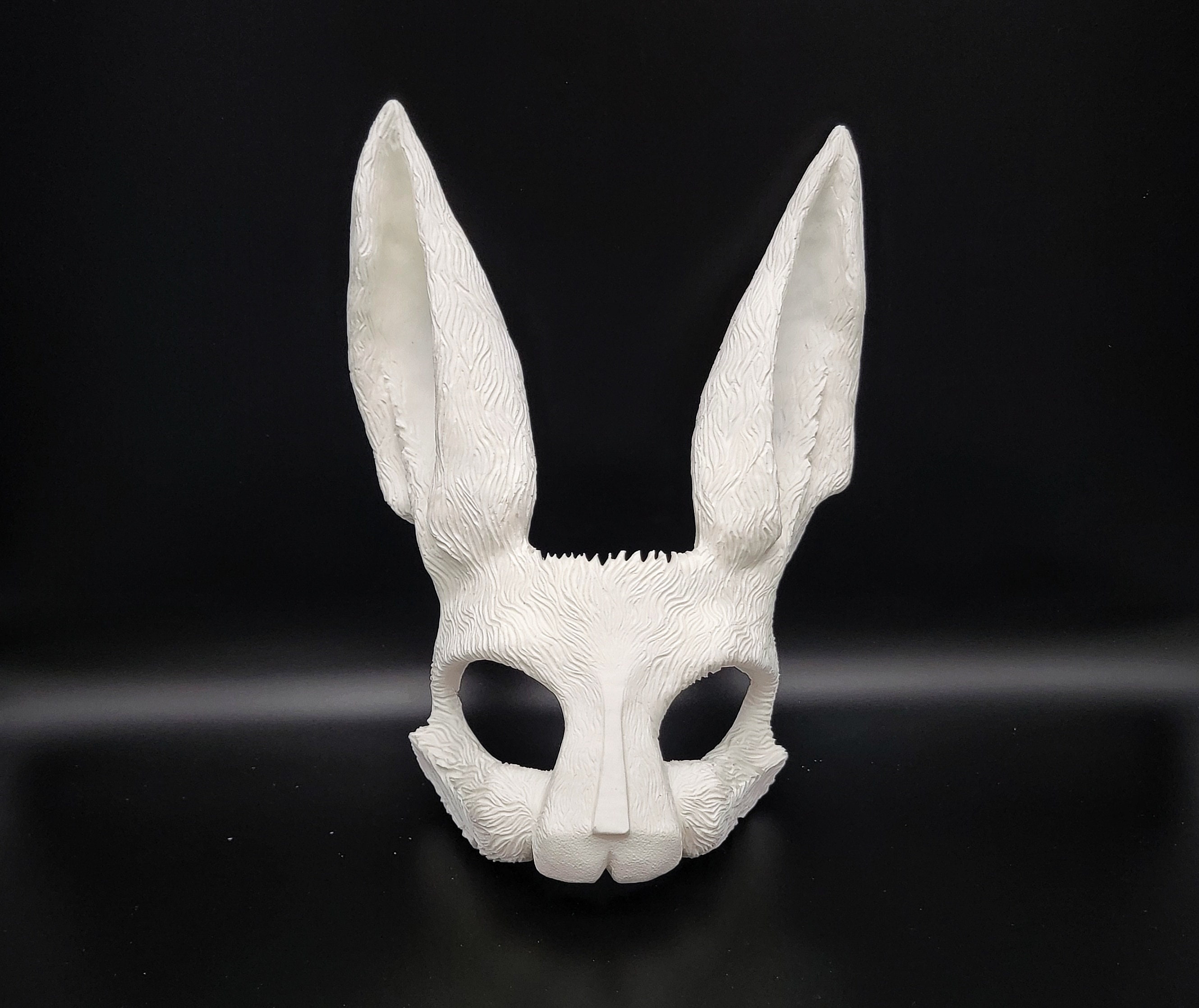Blank Rabbit Mask, Hare Mask, Bunny Mask, Masquerade Mask, Theater Mask ...