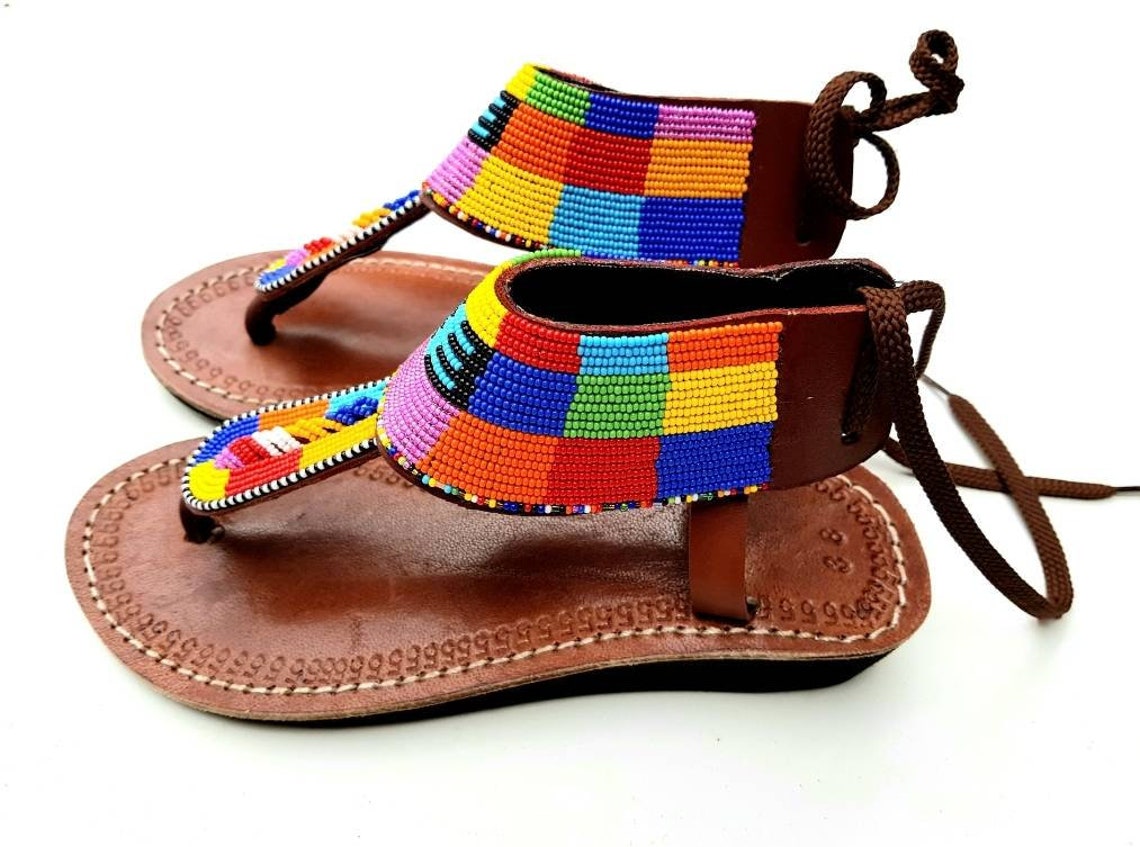 Leather Wedge Sandals for Women Gift for Women Wedge Shoes - Etsy