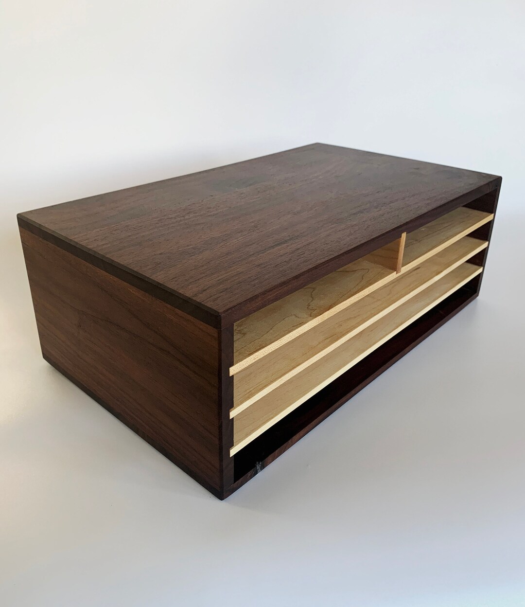 Handcrafted Wooden Monitor Stand and Laptop Stand, Office Organizer ...