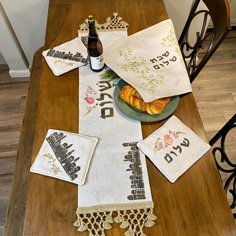 Shabbat Tablecloth - Etsy