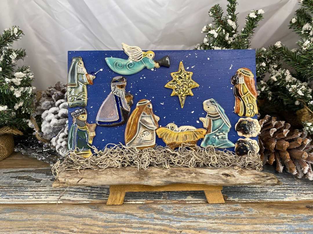 Beautiful Handcrafted Nativity - Etsy