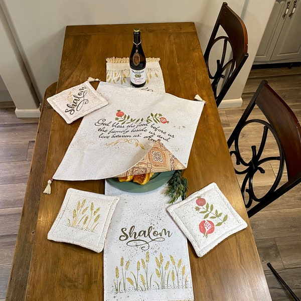 Shabbat Tablecloth - Etsy