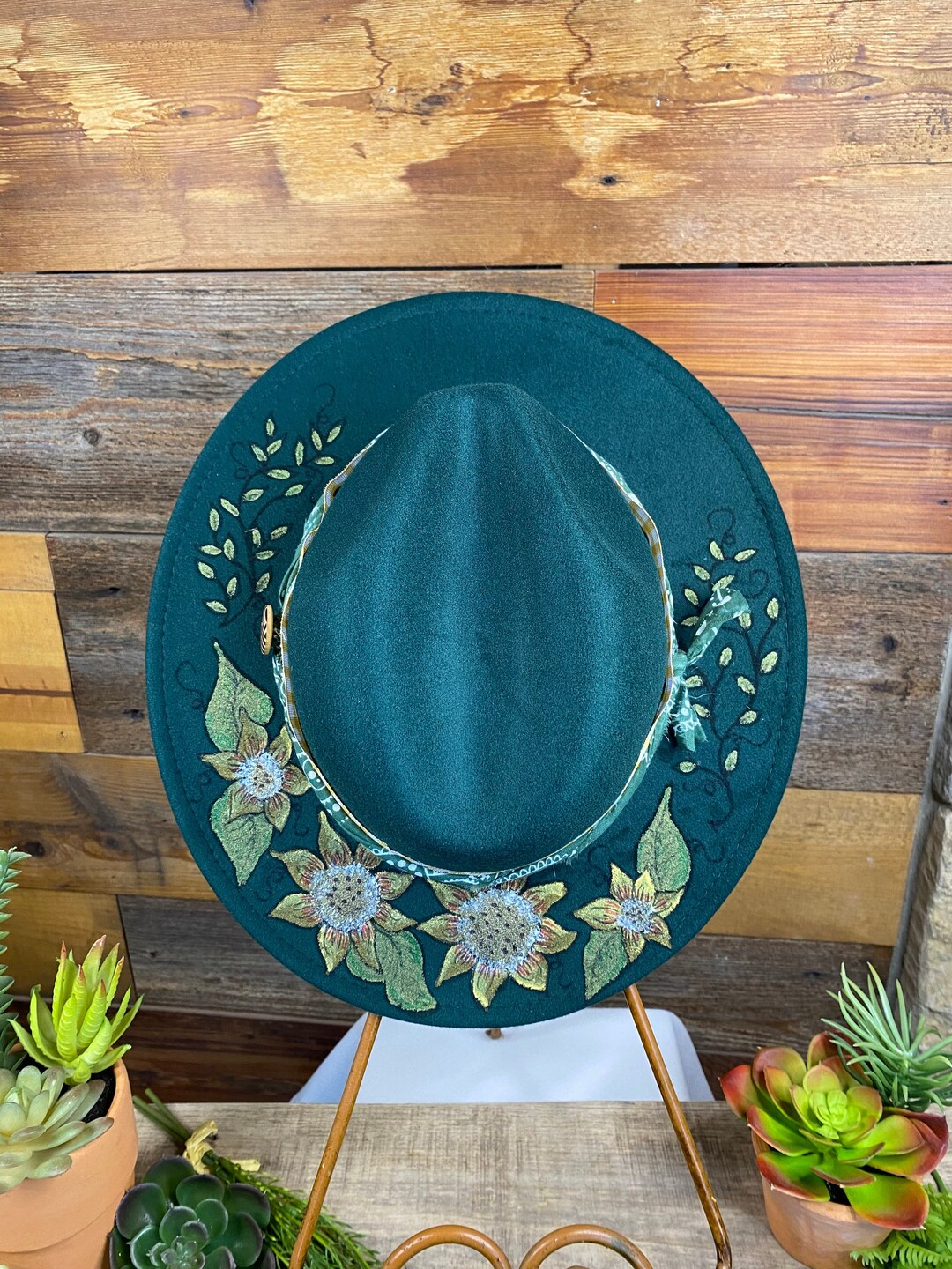 Beautiful Hand Decorated Fedora - Etsy