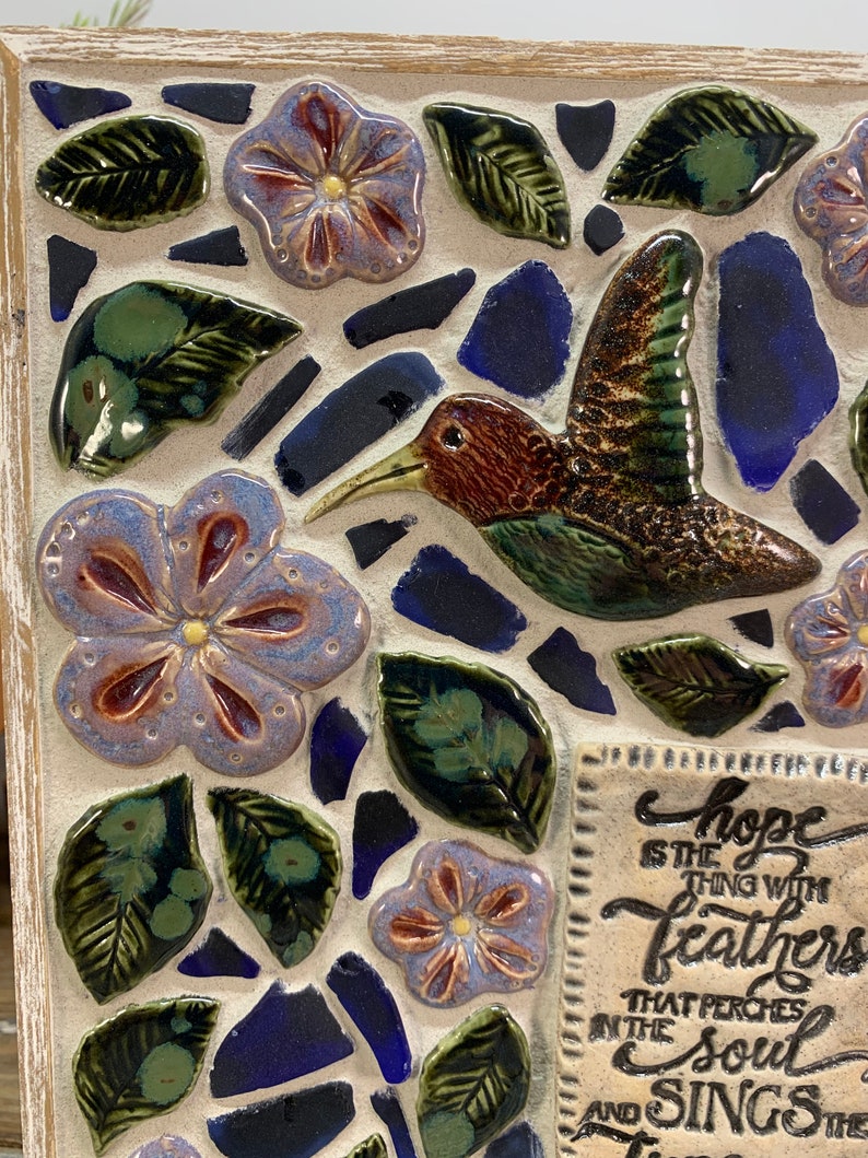 Beautiful Hummingbird Mosaic - Etsy