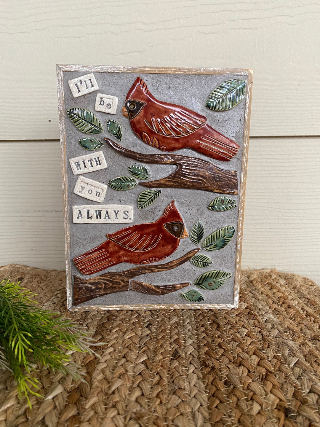 Beautiful Cardinal Mosaic - Etsy