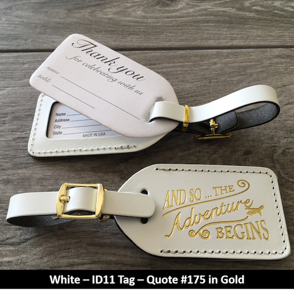 Wedding Luggage Tags - Etsy