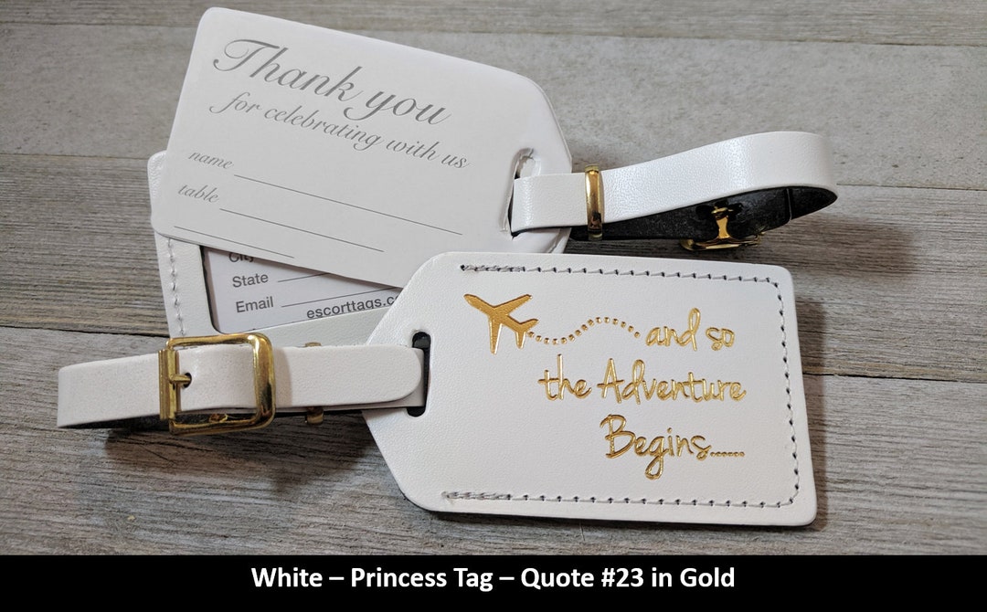 LUGGAGE TAGS, BULK/ Discount Pricing for Weddings, Bridal or Baby ...