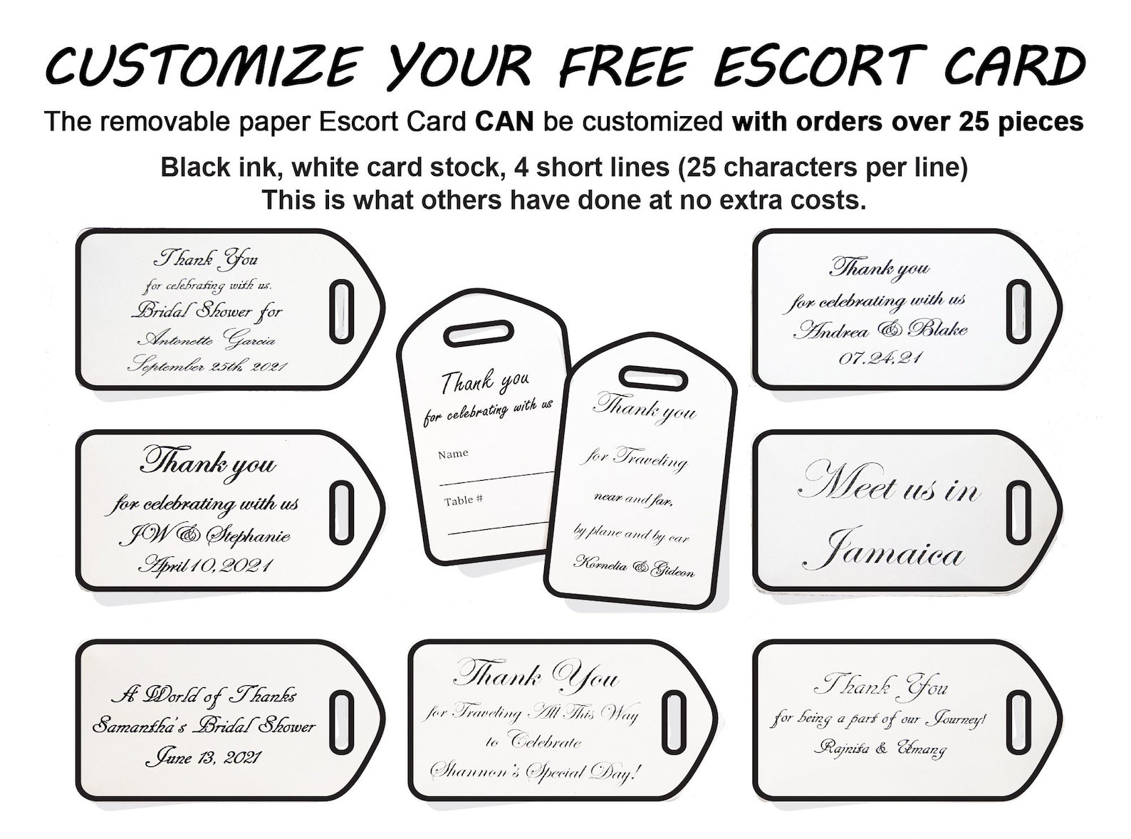 Bulk Banquet Wedding Seating | Princess Style Tags for Weddings, Bridal ...