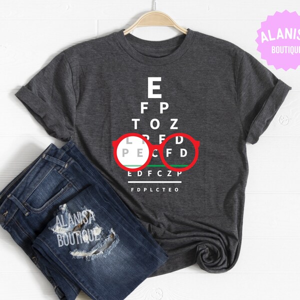 Eye Chart Shirt - Etsy