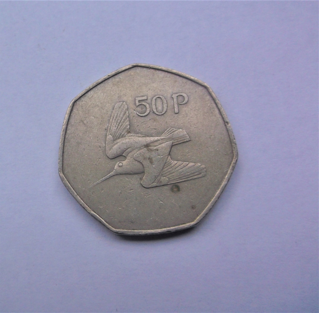 Ireland 50 Pence Coin 1970-2000 - Etsy