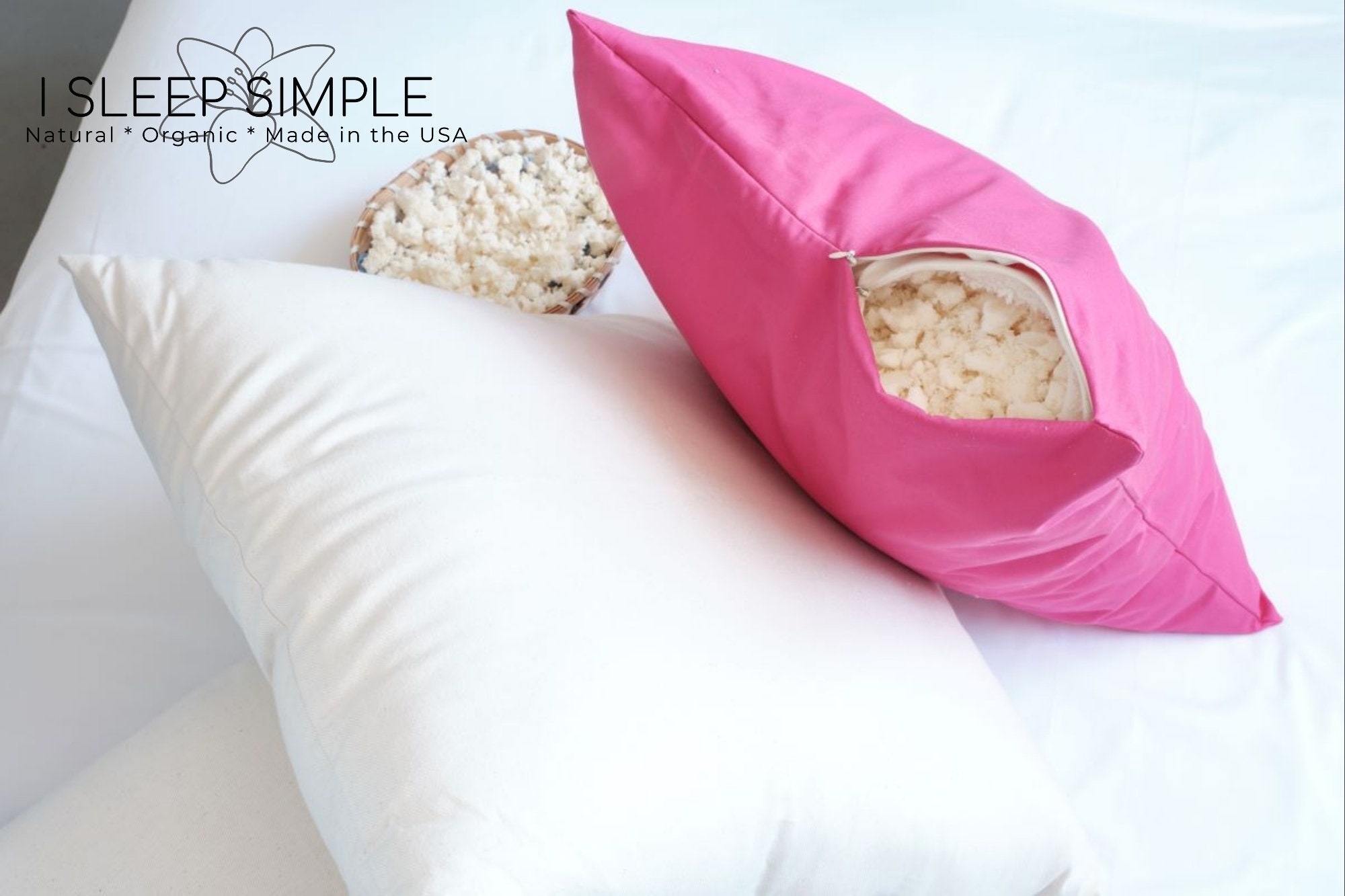 Shredded Latex Pillow Adjustable Made in the US Etsy UK