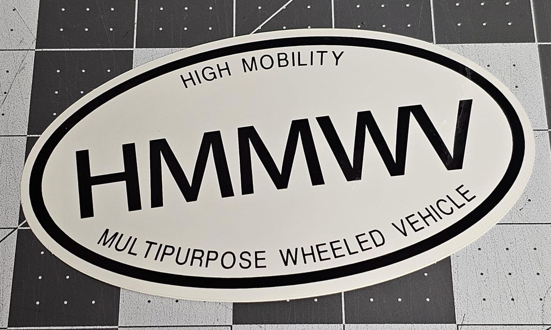 HMMWV High Mobility Multipurpose Wheeled Vehicle Vinyl Automotive Decal ...