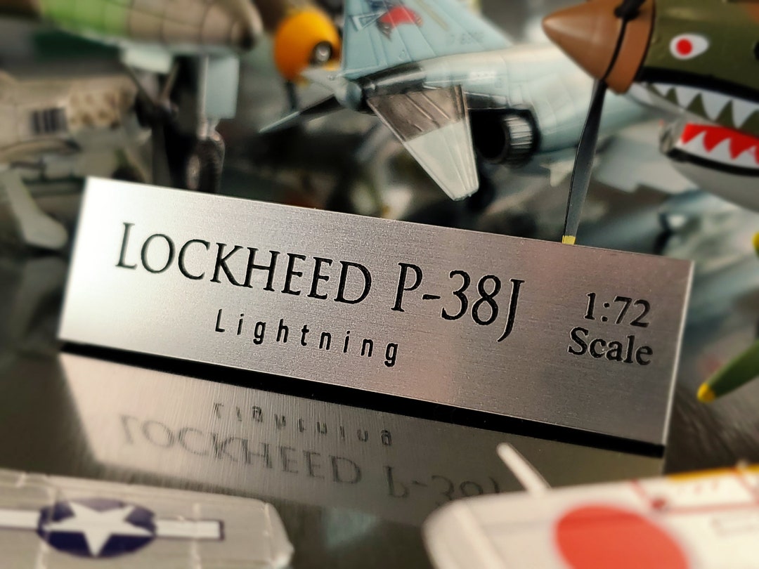 Lockheed P-38 Lightning Model Display Name Plate All Scales - Etsy