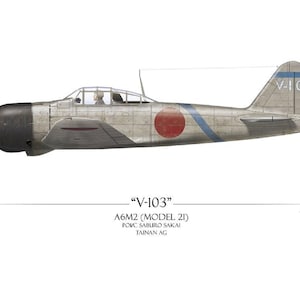 Saburo Sakai A6M Zero - Art Print by Craig Tinder - Etsy