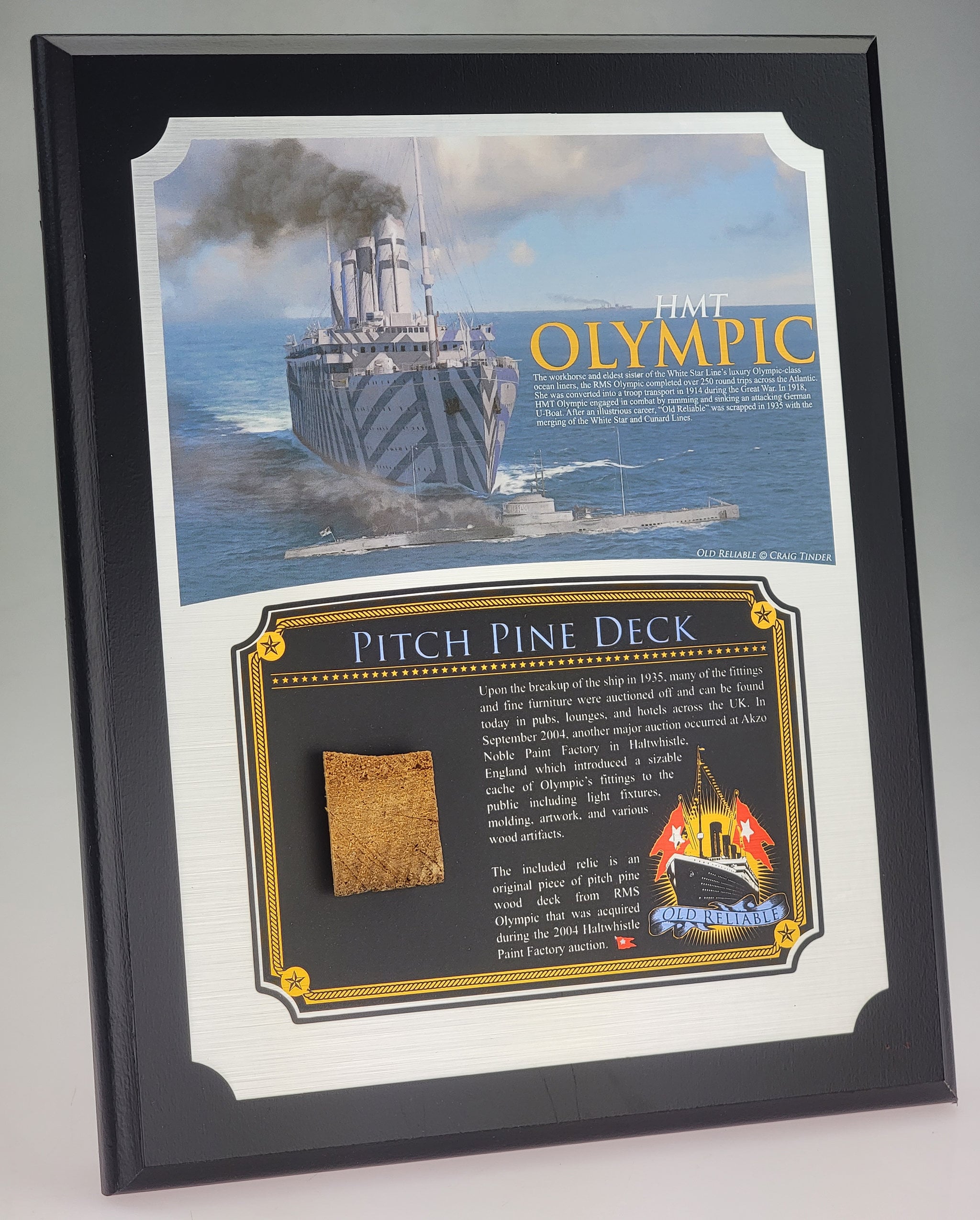 Titanic Olympic Nameplate