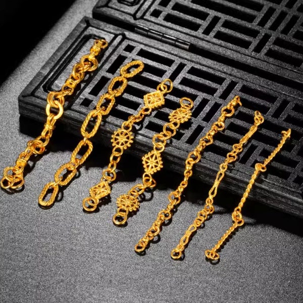 24k Gold Chain - Etsy