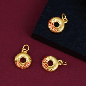24K 999 Real Gold Unique Good Luck Safe Safety Gold Pendant Charm ...