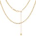 18K Real Gold Beaded Unique Chain Link Necklace Minimal Gift M - Etsy