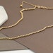 18K Real Gold Beaded Unique Chain Link Necklace Minimal Gift M - Etsy