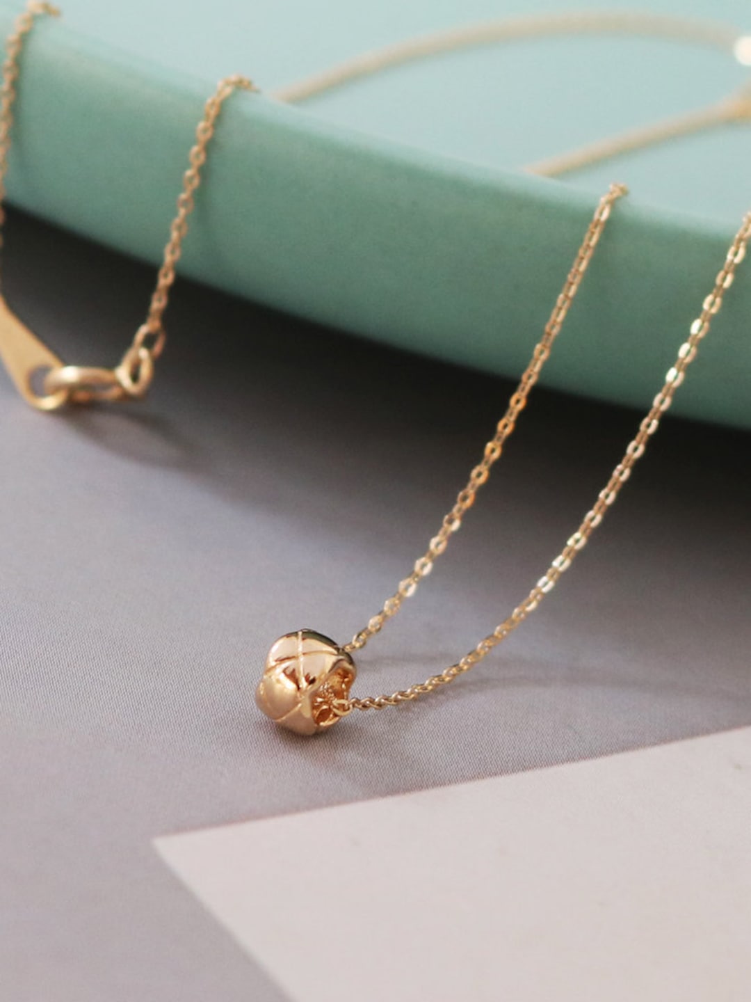 14K Solid Gold Minimalist Simple Pendant Necklace Charm - Etsy