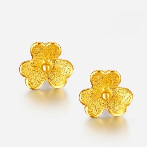 24k Gold Earrings - Etsy