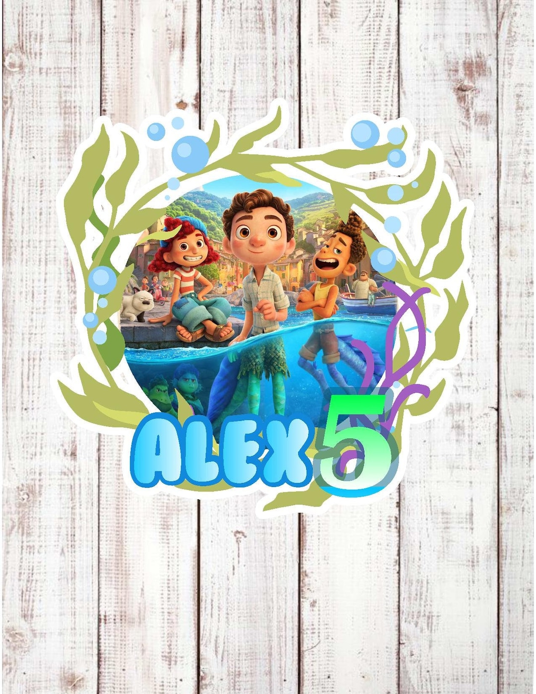 Luca Birthday Cake Topper: Custom Luca Party Decoration (digital) - Etsy