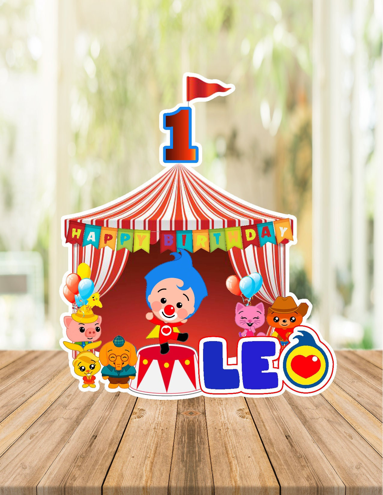 Custom Cake Topper Plim Plim. Digital File Printable - Etsy