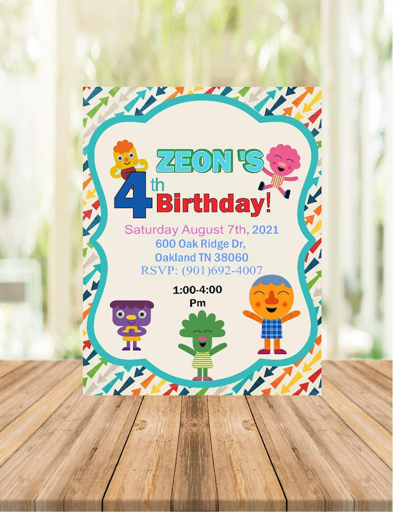 Custom Super Simple Invitation, Super Simple Birthday, Super Simple ...