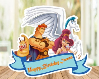 Hercules and Meg Cake Topper - Etsy