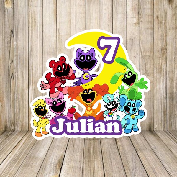 Smiling Critters Cake Decoration - Etsy