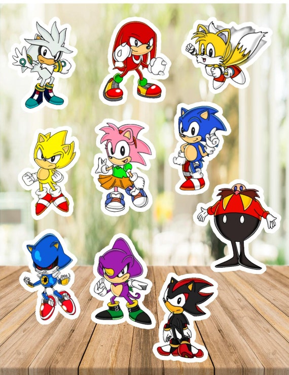 Instant Download Sonic Cupcake Topper Digital File - Etsy