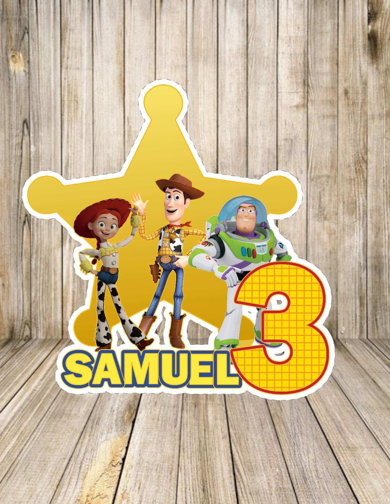 Custom Printable Toy Story Cake Topper, Digital File - Etsy