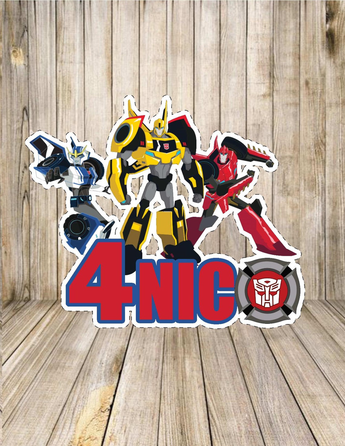 Custom Transformer Cake Topper, Digital File - Etsy