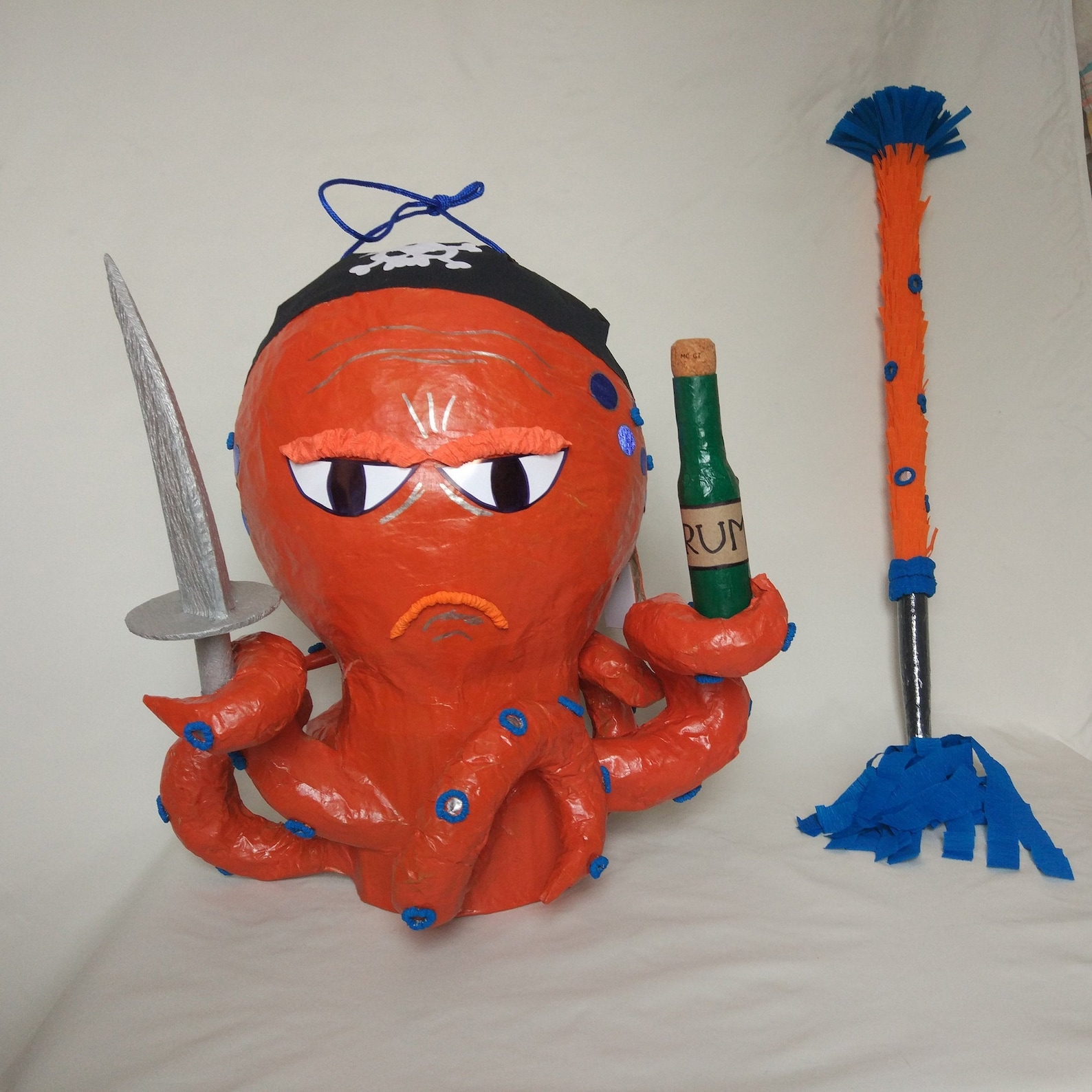 Pirate Octopus Pinata: 3D Under the Sea Party Centerpiece - Etsy