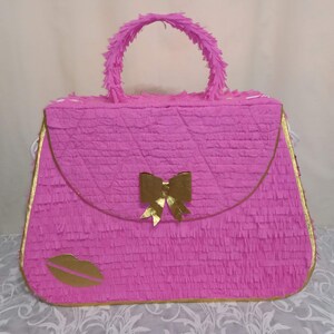 Pink Purse Pinata: Handmade Pull String Party Game - Etsy