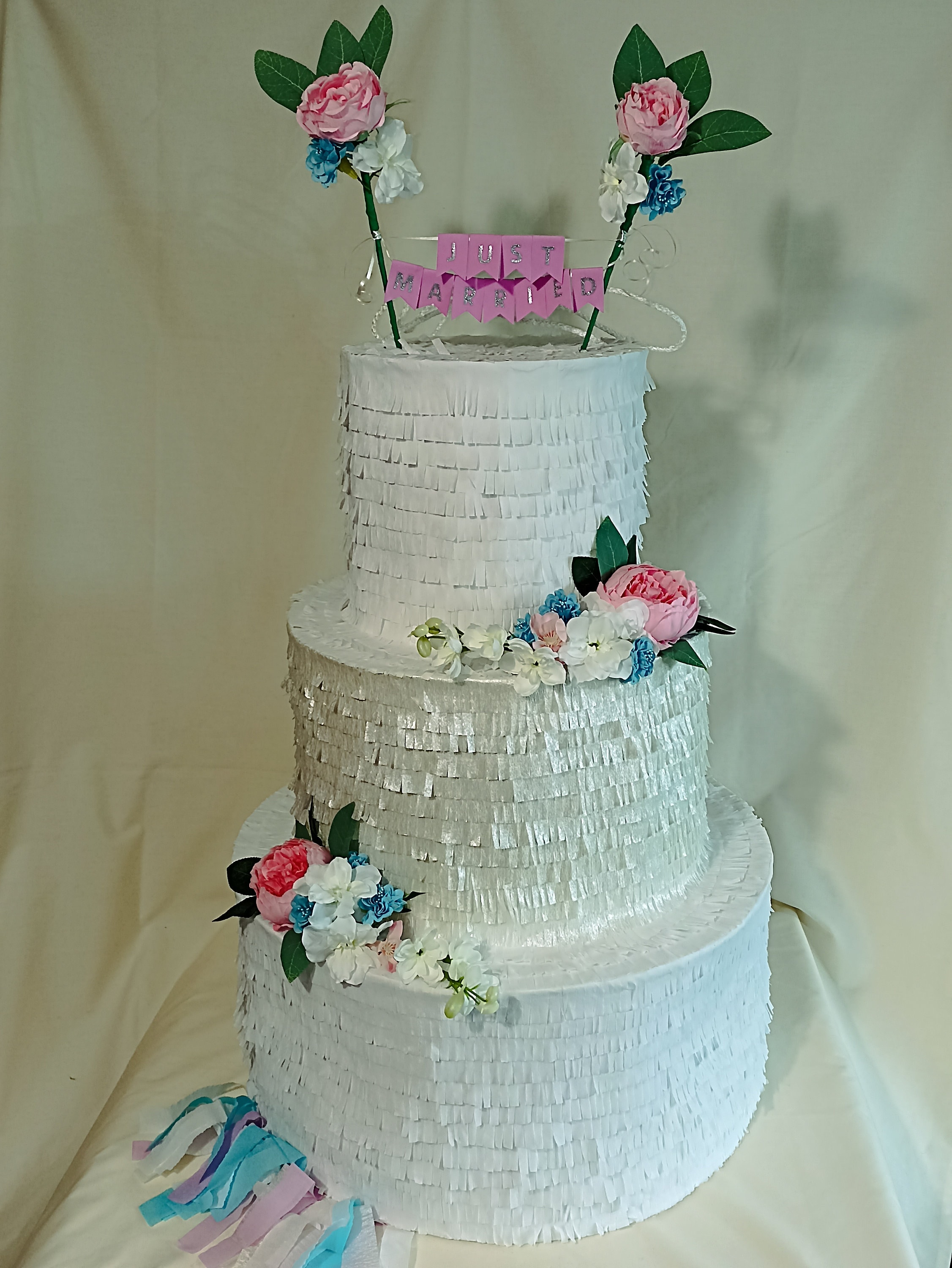 Wedding Cake Pinata Rustic Style, Personalized Wedding Pinata, Rustic ...